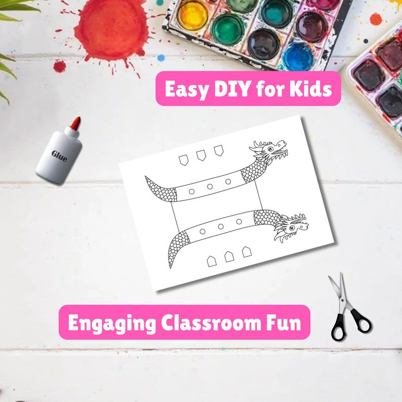 Dragon Boat Festival Craft for Kids Chinese Cultural Activity Printable ...