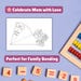 Rose Bouquet Mother's Day Coloring Card: DIY Craft for Kids (PDF) - Etsy