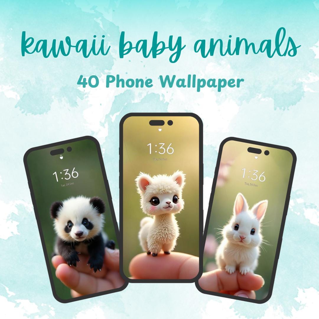 40 Cute Baby Animal Phone Wallpapers | Adorable Kawaii Animal Wallpaper ...