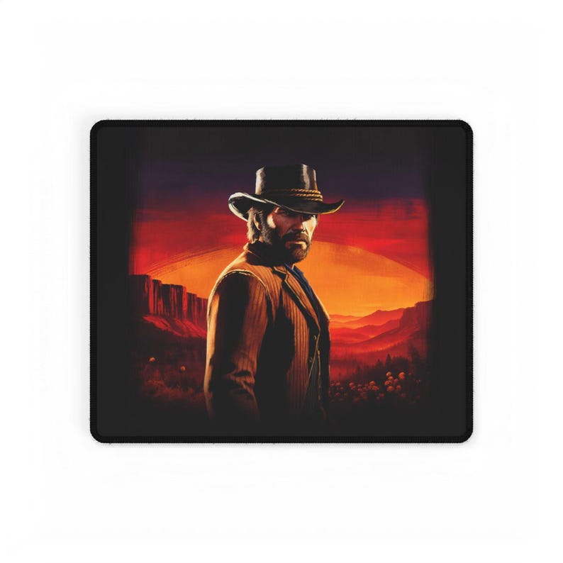 Cowboy Arthur Morgan Red Dead Redemption 2 Desk Mat, Mouse Pad, Gaming ...