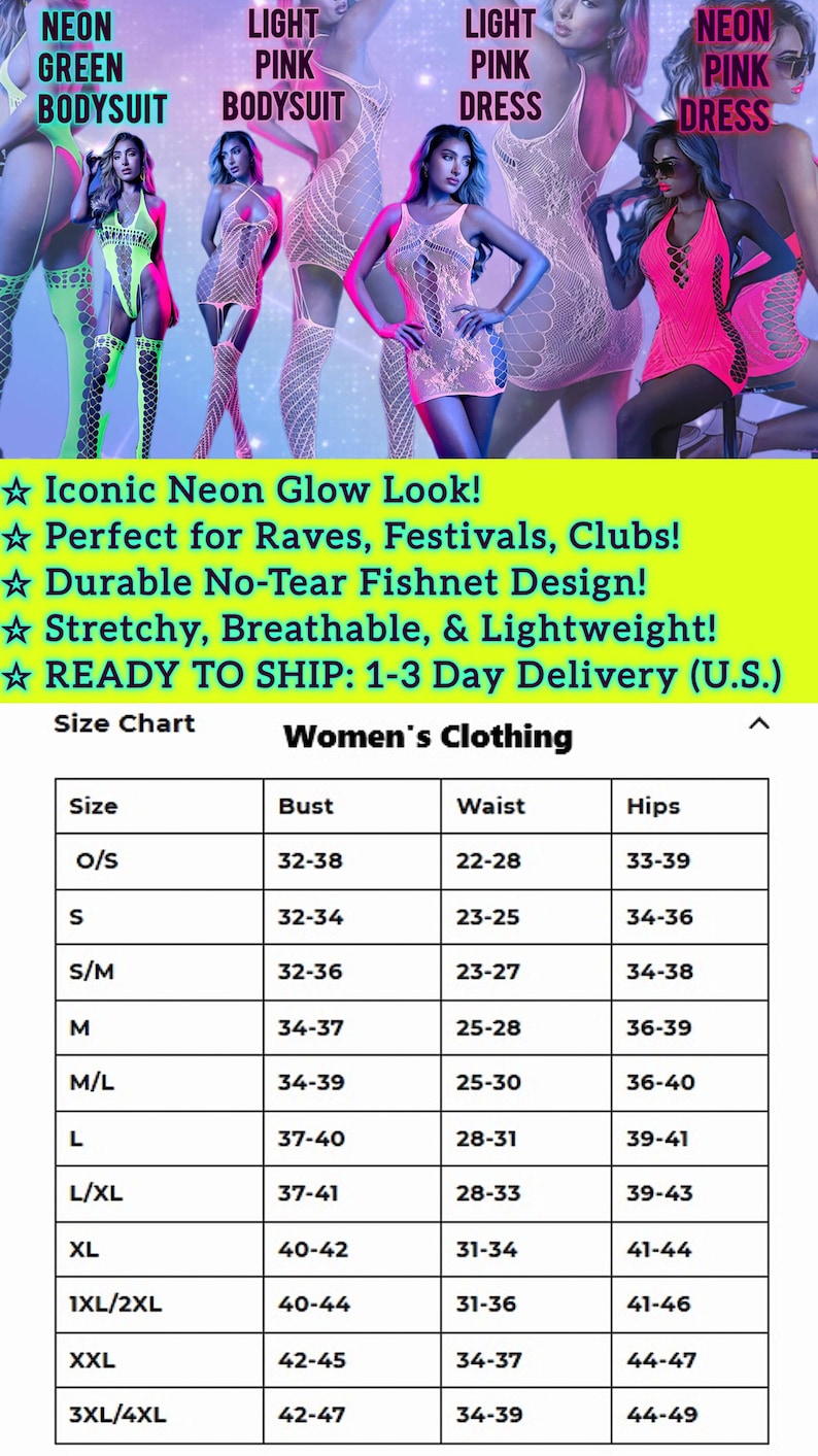 Glow Blacklight Reactive Fishnet Halter Dress Rave Outfit - Etsy