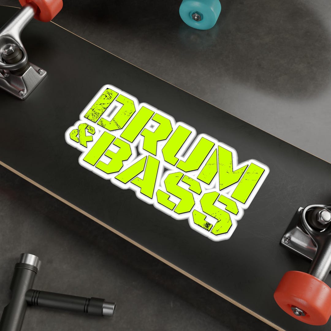 Drum & Bass Sticker Kiss-cut Vinyl Decal Raver Gifts Festival Trinket ...