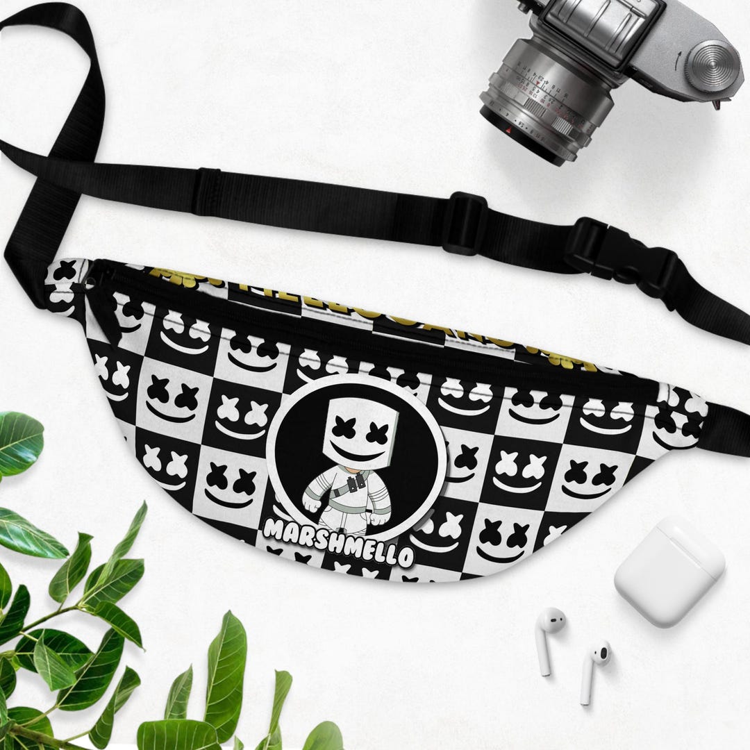 Adjustable Marshmello Zipper Fanny Pack for Party Rave Music Festival ...