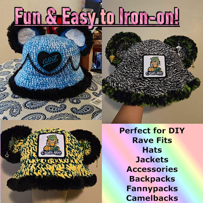 Custom Embroidered EDM Logo Patch: Iron-on Rave Applique - Etsy