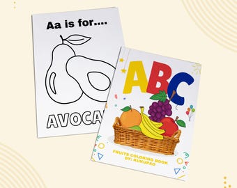 ABC Coloring Book: Fruits & Vegetables Edition – Fun Learning for Kids ...