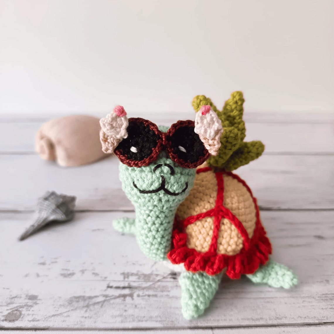 Pineapple Turtle Crochet Pattern: Summer Amigurumi PDF (US & ES Terms ...