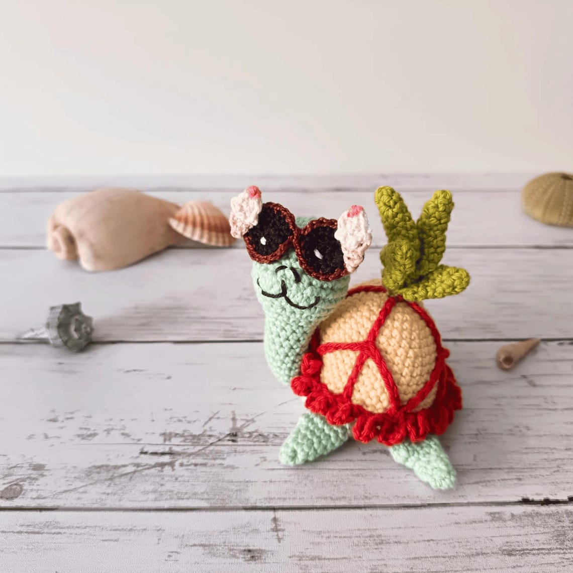 Pineapple Turtle Crochet Pattern: Summer Amigurumi PDF (US & ES Terms ...