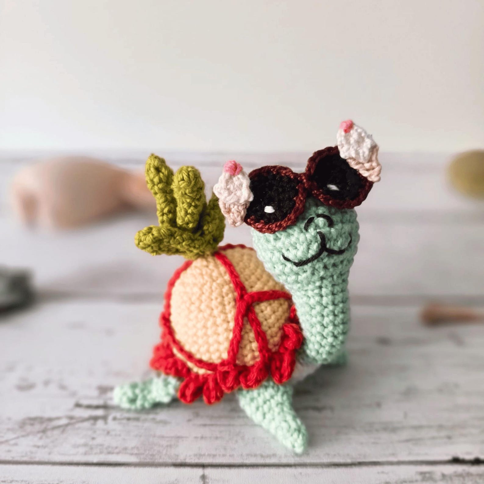 Pineapple Turtle Crochet Pattern: Summer Amigurumi PDF (US & ES Terms ...