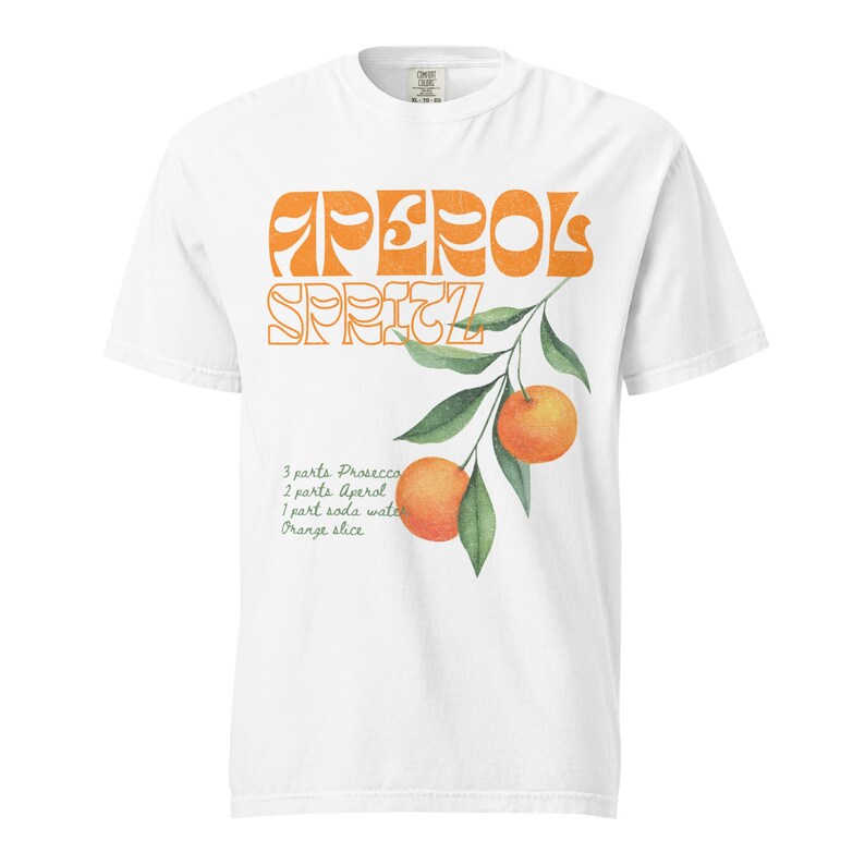 Distressed Aperol Spritz Recipe T-shirt - Etsy
