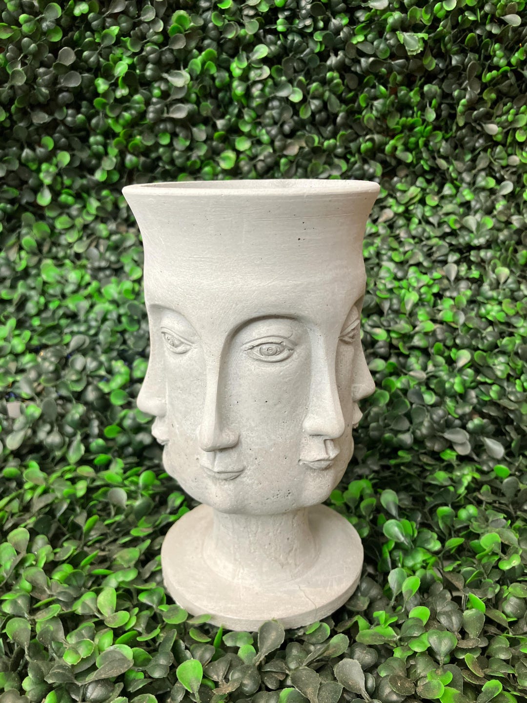 Concrete Pot Planter, Vessel Multi Faced “the Chalice” Cup, DECOR ...