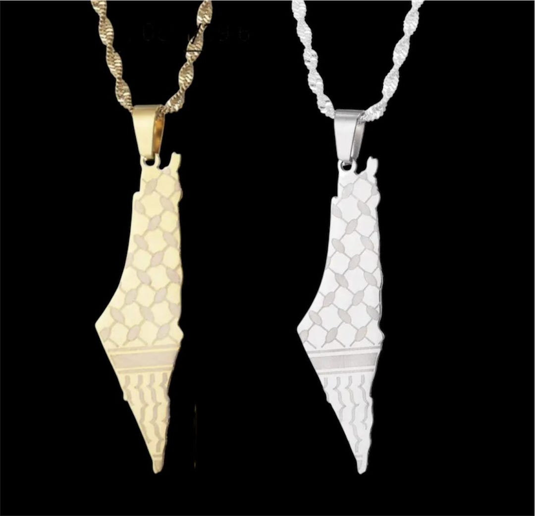 Necklace Palestinian Keffiyeh Pattern - Kufiya - Palestine - Etsy