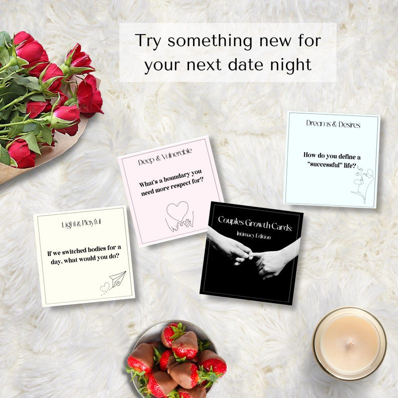 Intimacy Card Game for Couples – 150 Printable Conversation Prompts ...