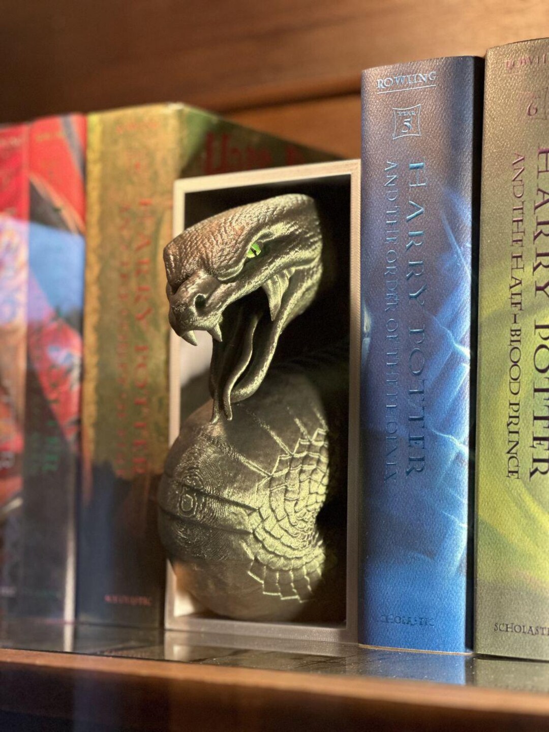 Snake Emerging Book Nook 3D Model STL File for 3D Printing Digital ...