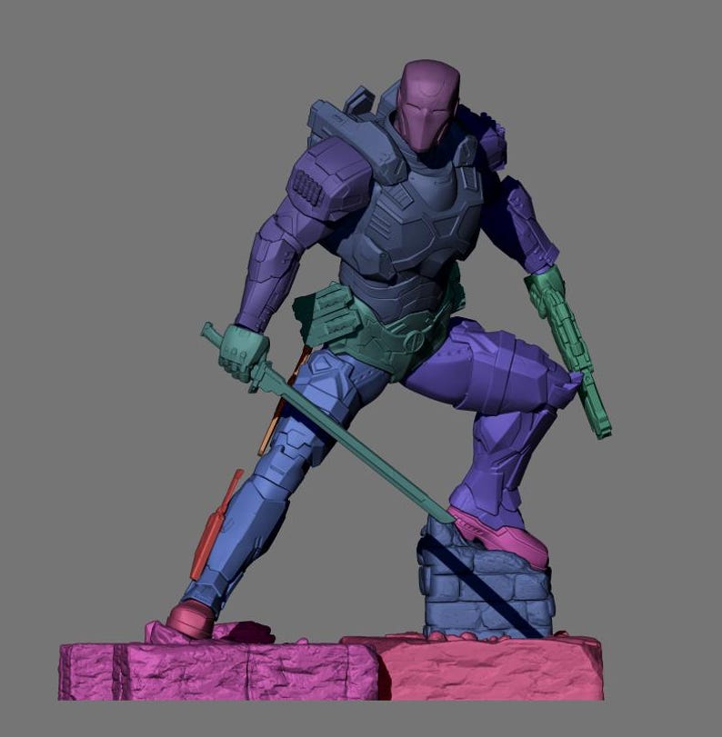 Armorized Deadpool 3D Printable STL File Unique Model for Collectors - Etsy