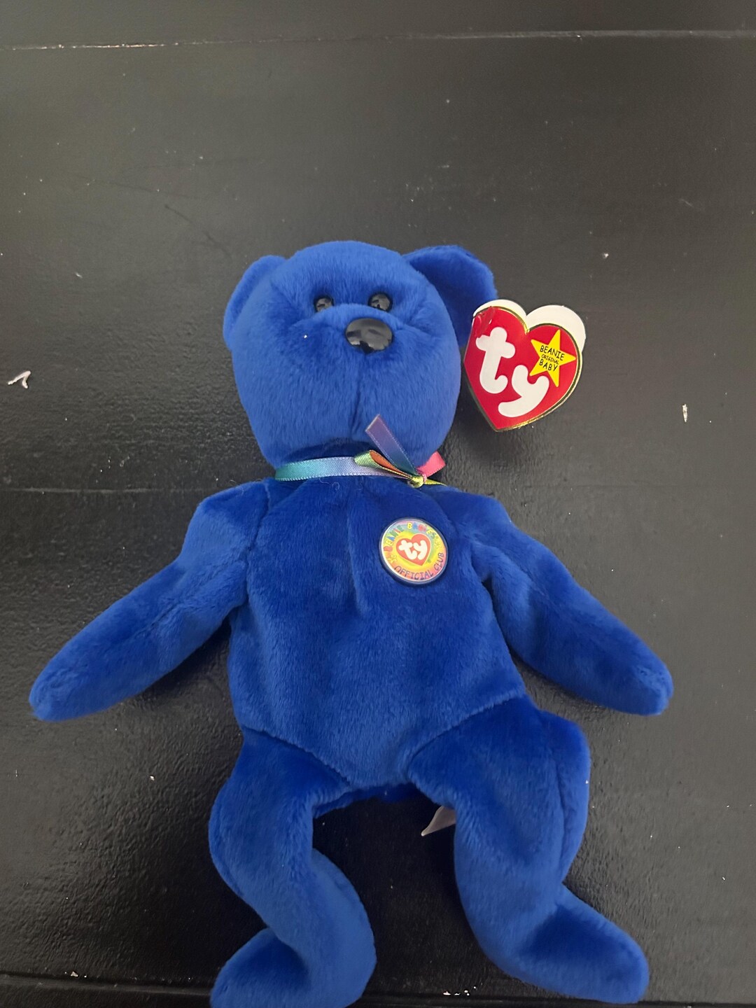 Vintage TY "clubby" the Bear (1998) Beanie Baby - Etsy