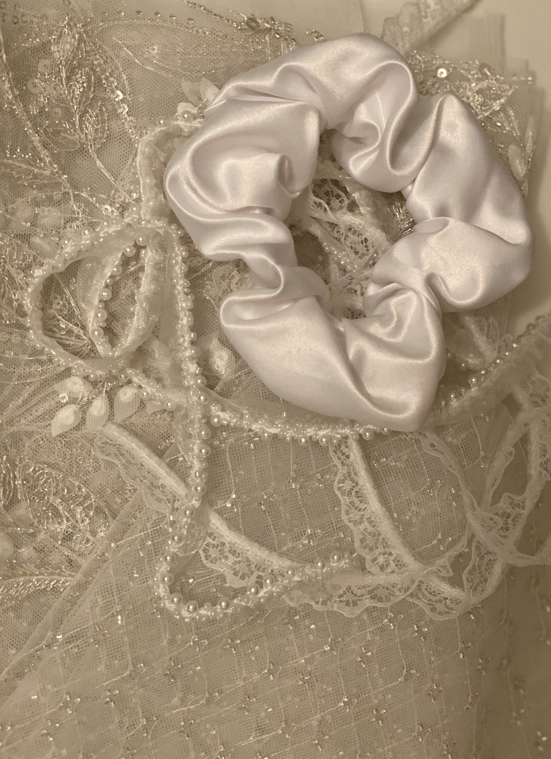 Wedding Dress Scrunchie - Custom Made From YOUR Leftover Dress Fabric ...