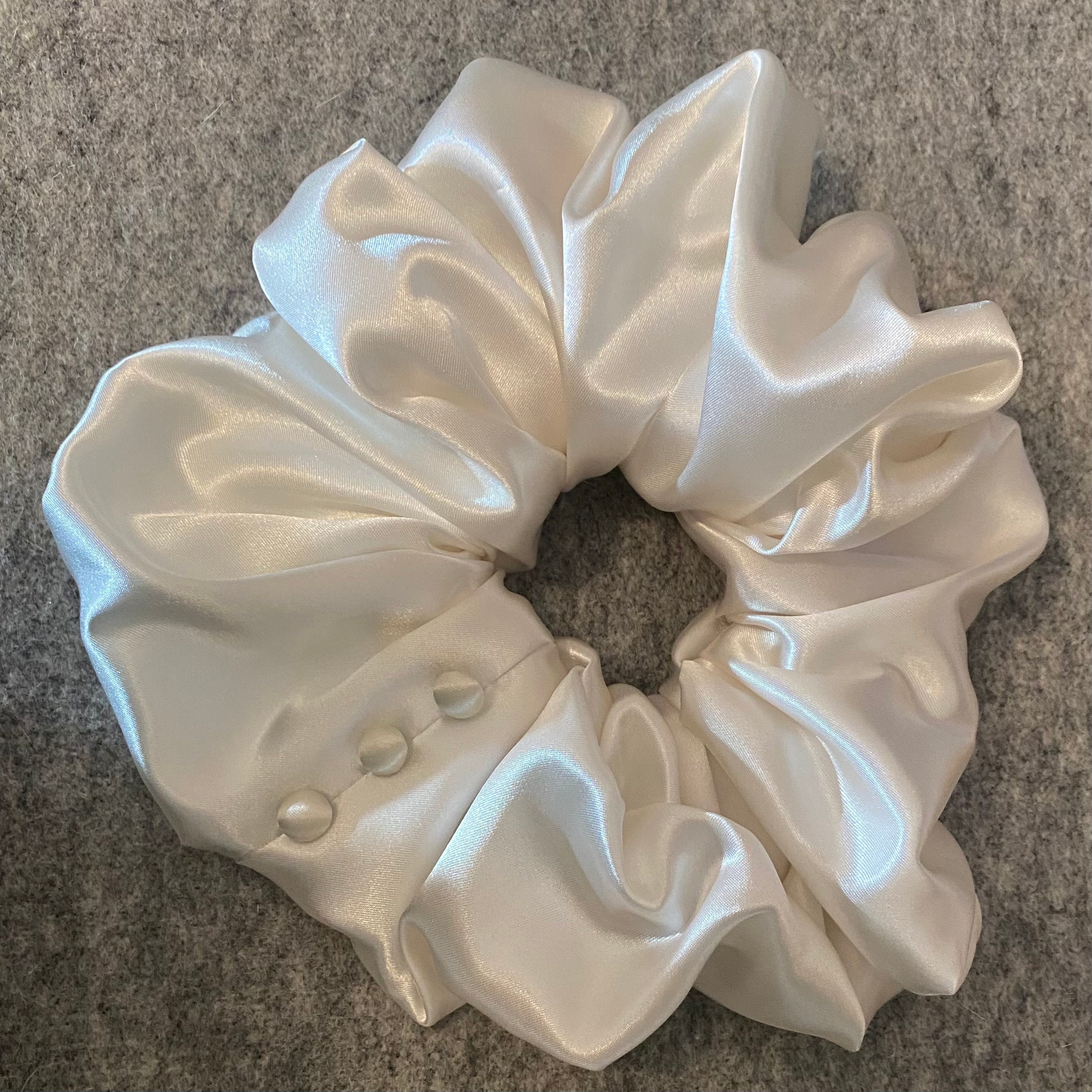 Wedding Dress Scrunchie Custom Made From YOUR Leftover Dress Fabric - Etsy