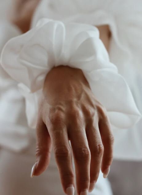 Wedding Dress Scrunchie Custom Made From YOUR Leftover Dress Fabric - Etsy