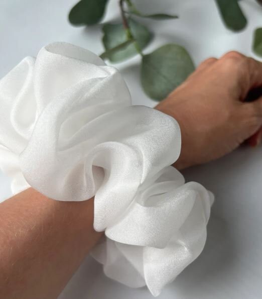 Wedding Dress Scrunchie Custom Made From YOUR Leftover Dress Fabric - Etsy