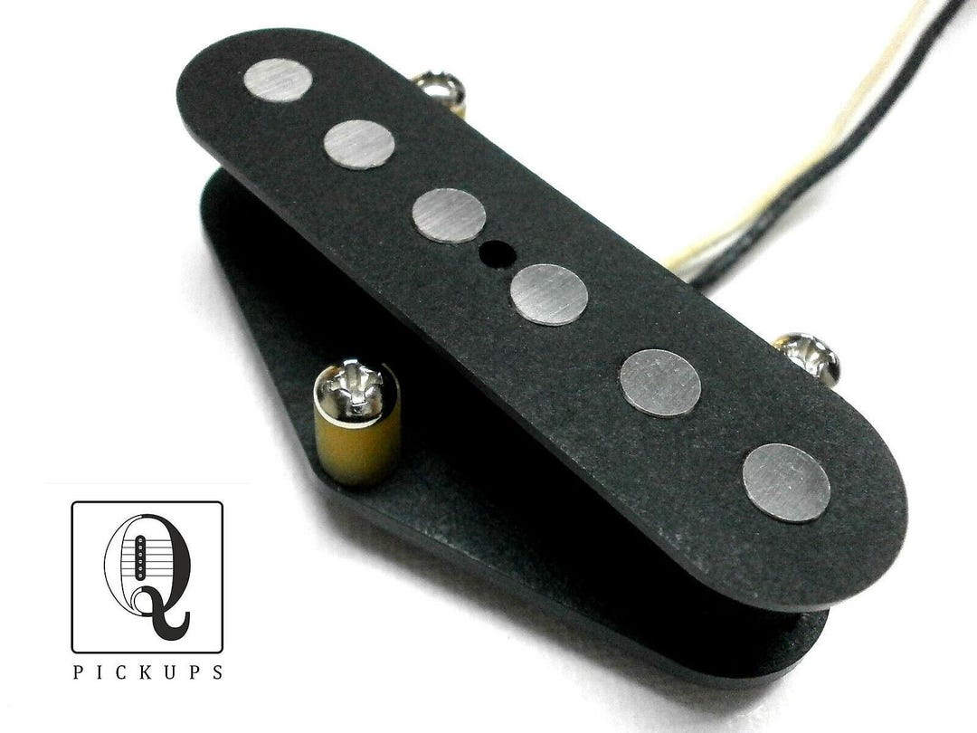 Telecaster Pickup Bridge .250" QUARTER POUND Handwound Black Fits ...