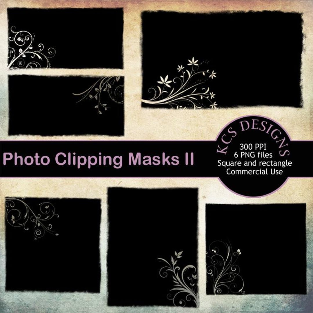 Photo Masks II Commercial Use Photo Frame Clip Art Decorative Edges ...