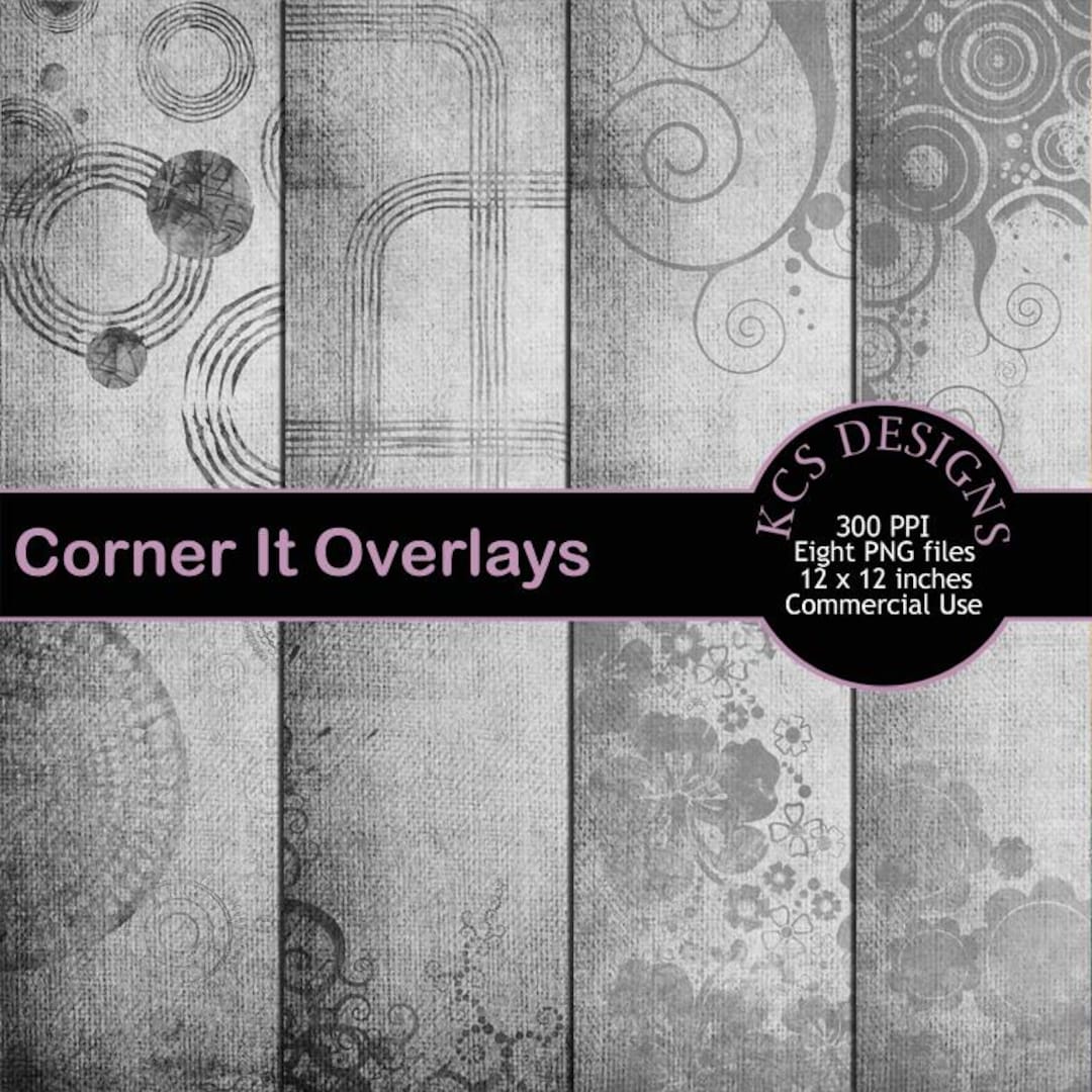 Canvas Texture Paper Overlays: Digital Scrapbook & Junk Journal ...