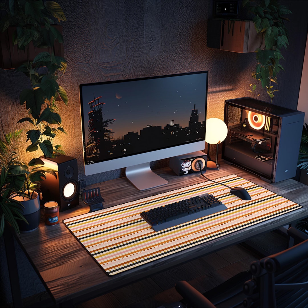 Spooky Cute Horror Desk Mat XXL Mouse Pad Cozy Gamer Setup Large Gaming ...