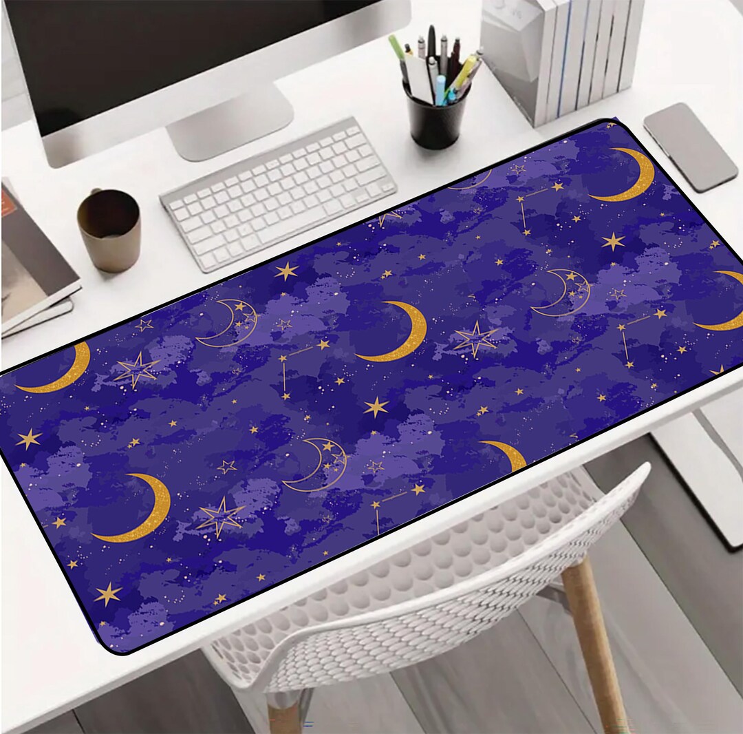 Celestial Desk Mat Stars Desk Mat Galaxy Inspired Gaming Mouse Pad ...