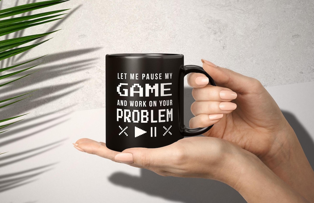 Funny Gamer Mug Gift for Her Gamer Gifts for Him Geeky Gift Gaming ...
