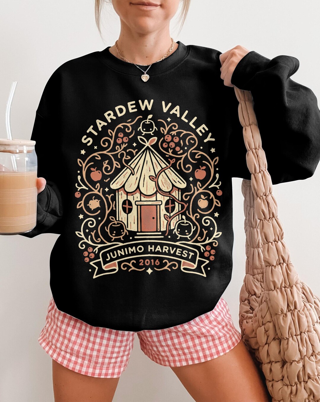Stardew Valley Shirt Junimo Harvest Festival Cozy Gaming Apparel Indie ...
