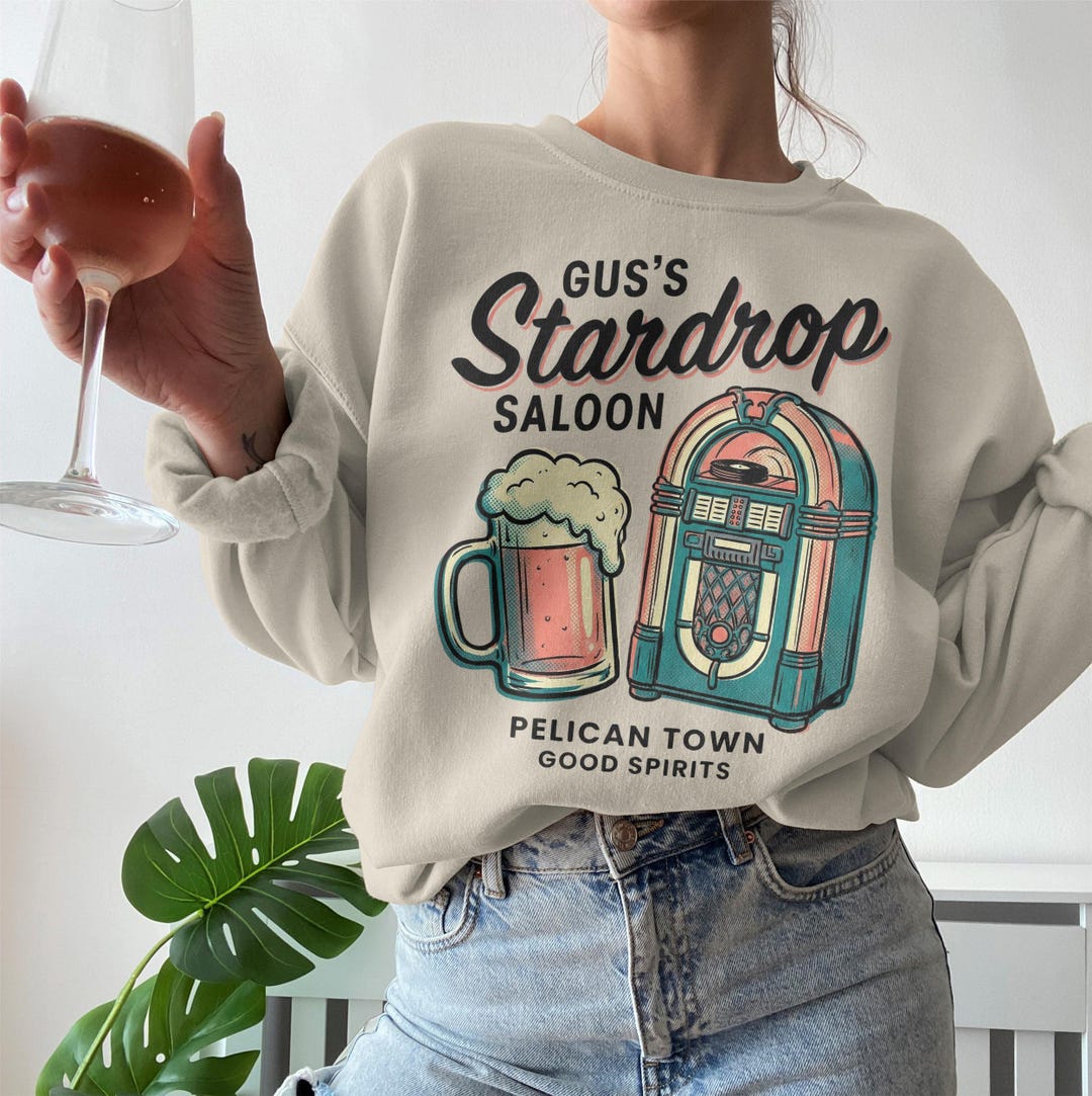 Stardew Valley Stardrop Saloon T-shirts Sweatshirts, Gus's Good Spirits ...