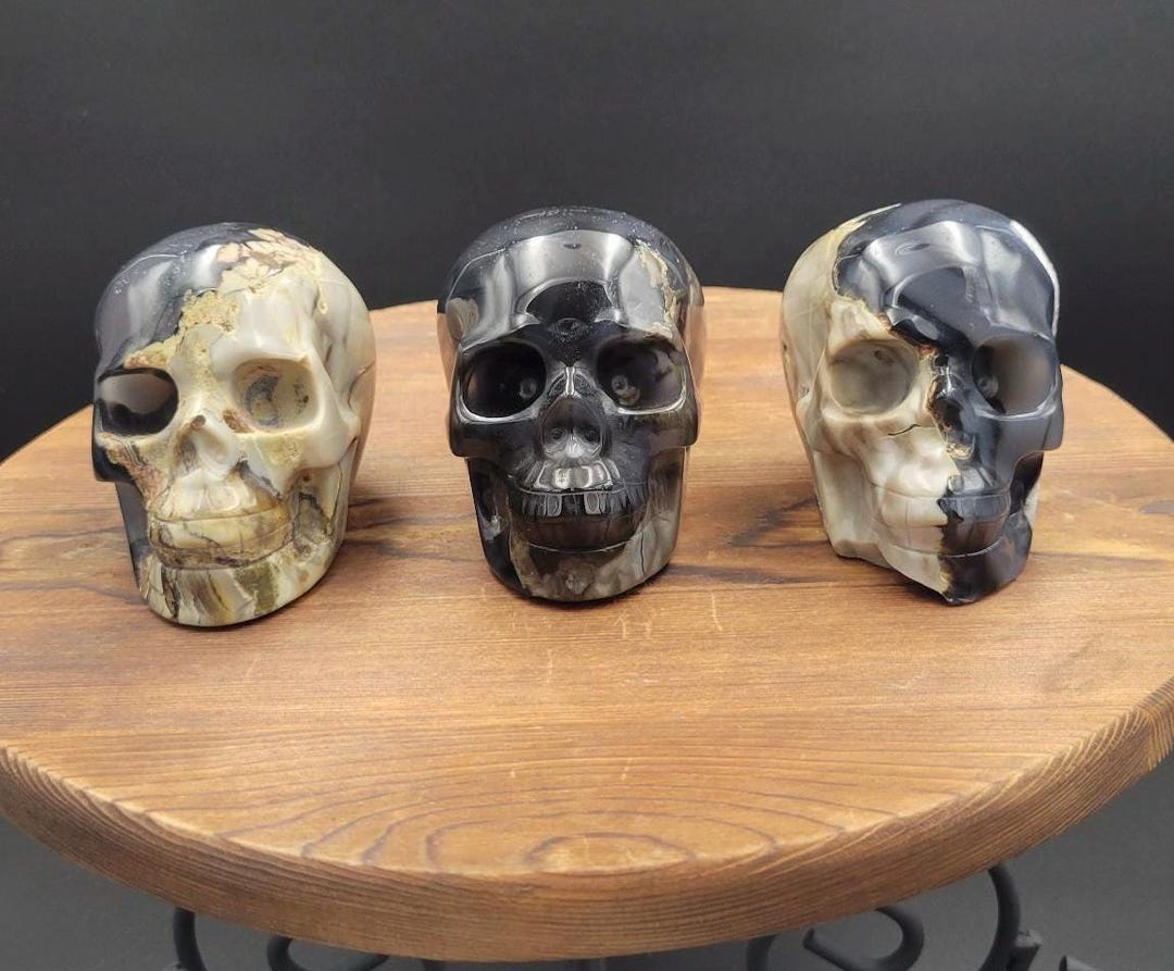 Volcano Agate Skulls - Etsy