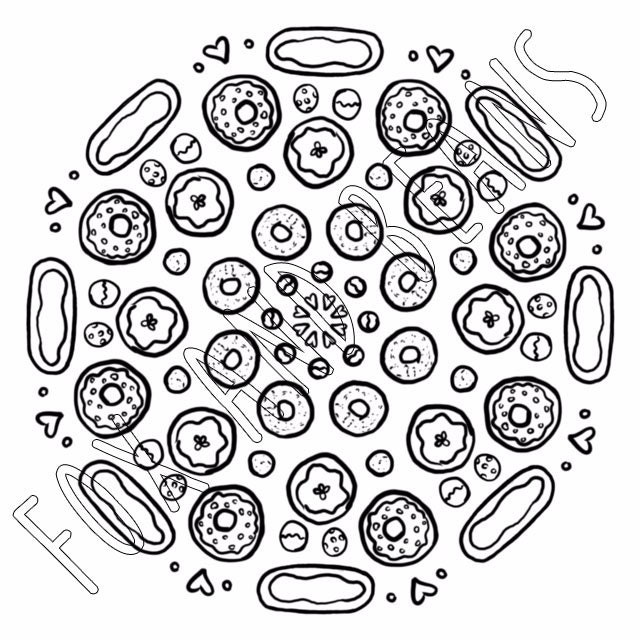 Cute Food Set of All 5 Digital PDF Files Printable | Etsy