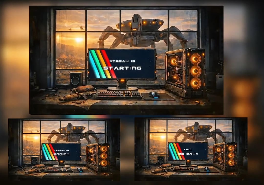 ARC Raiders Animated Stream Package | Futuristic Sci-fi OBS Overlays ...