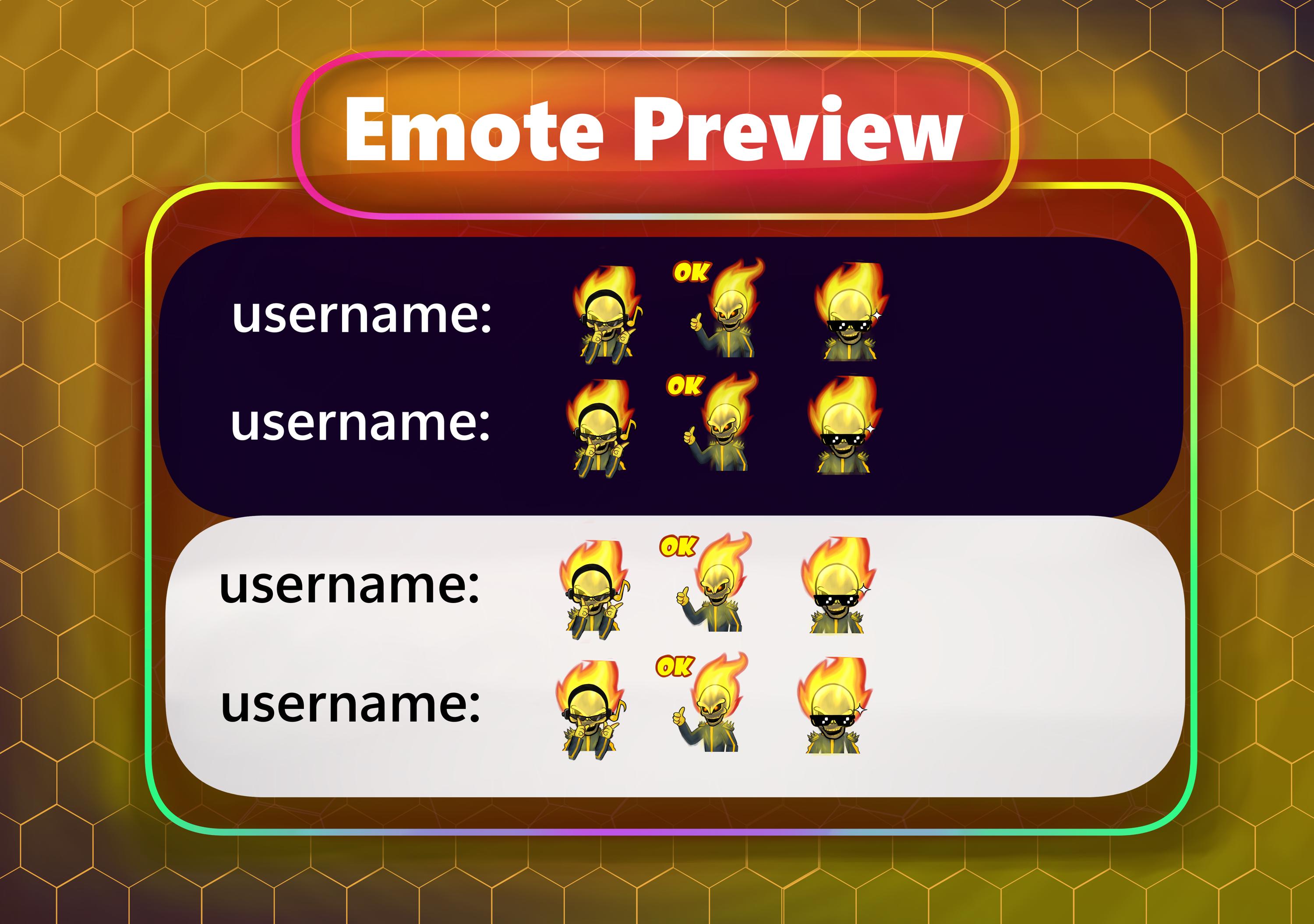 Animated Skull Fire Twitch Emotes Pack 2, Animated Twitch Emotes ...