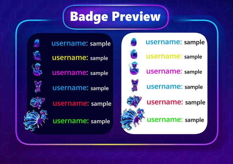 Galaxy Evolution Sub Badges | Twitch Sub Badges | Sub Badges | Stream ...