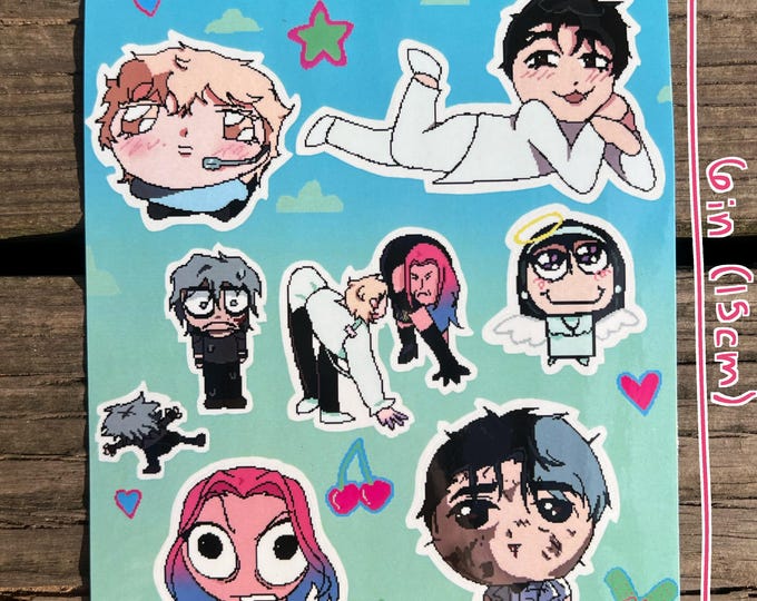 Alien Stage Sticker Sheet - Etsy