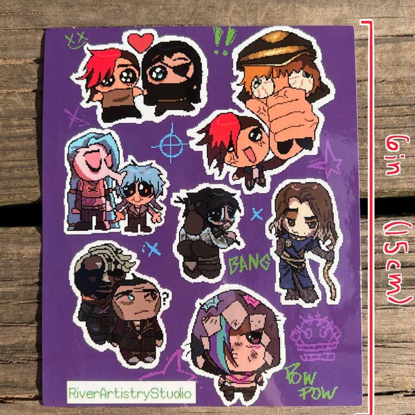 Arcane Sticker Sheets - Etsy