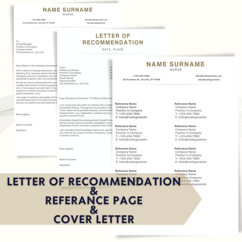 Nurse Resume Template: Ats-friendly, Modern CV Design (digital Download ...