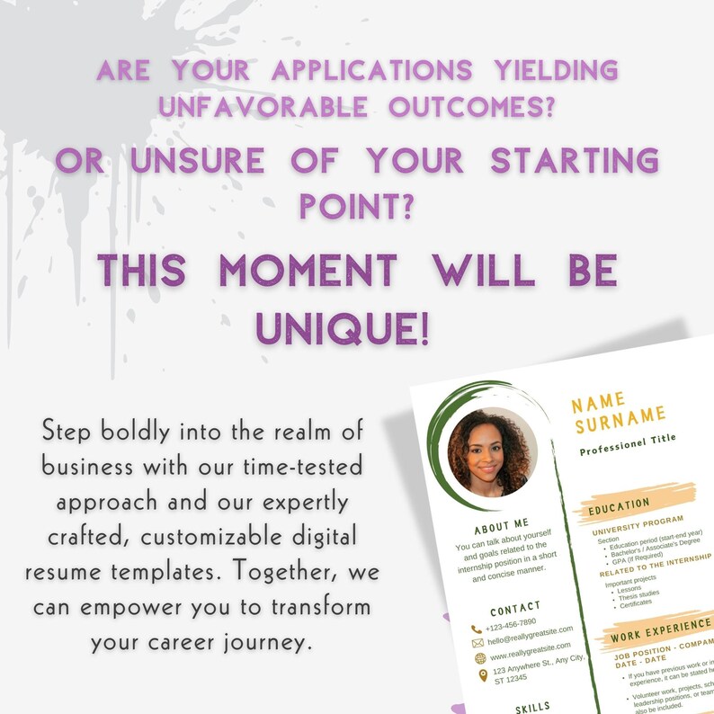 Modern Resume Template for Recent Graduate and Student, Canva ...