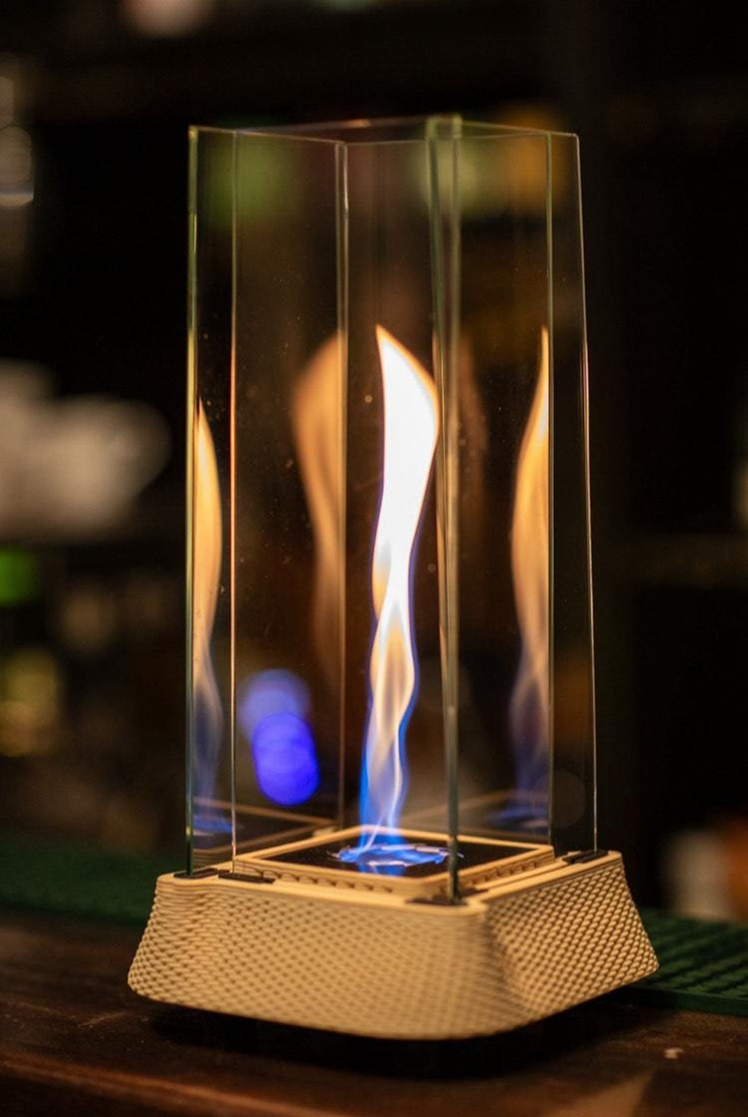 Beautiful Ceramic Vertical Table Top Fireplace for Your Garden, Terrace ...