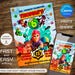 Brawl Stars Invitation, Gamer Invite, Printable Editable Video Game ...