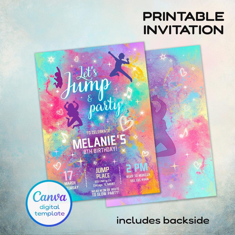 Jump Phone Invité - Etsy