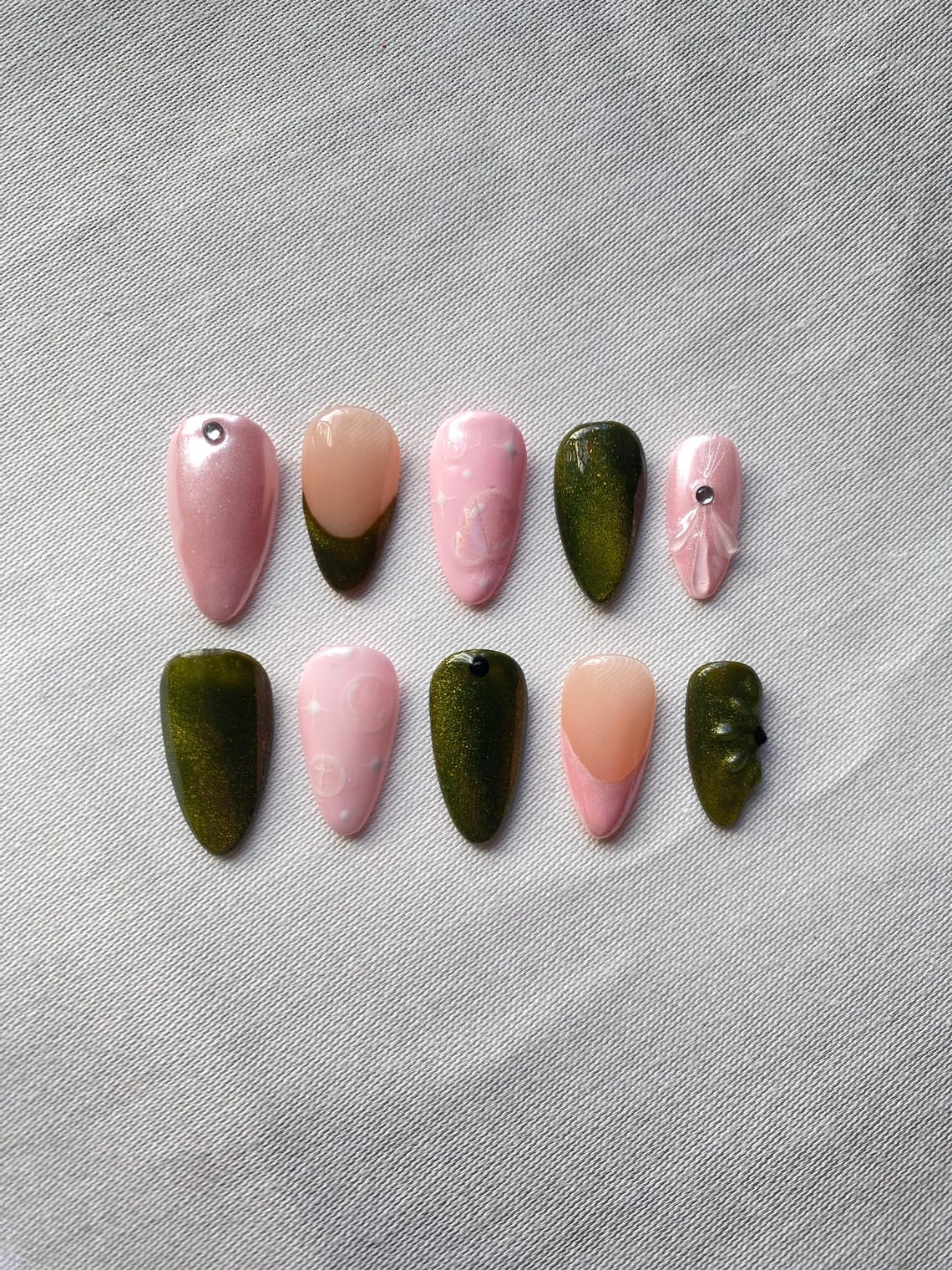 Wicked Inspired - Elphaba and Glinda Press on Nail Set - Etsy