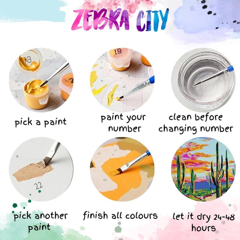 Van Gogh Inspired Cities - Paint by Numbers (1-3 DAY DELIVERY) - Etsy