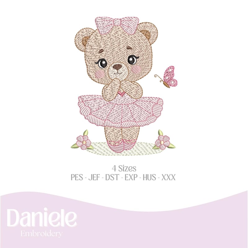 Teddy Dog Embroidery Design - Etsy UK