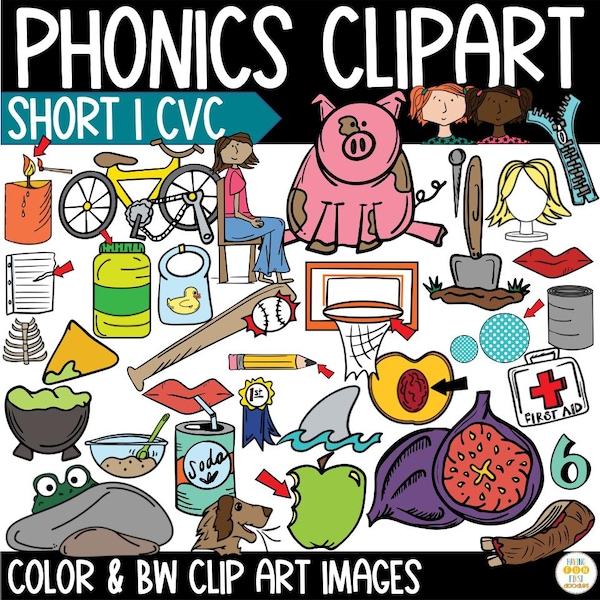 Cvc Words Clipart - Etsy
