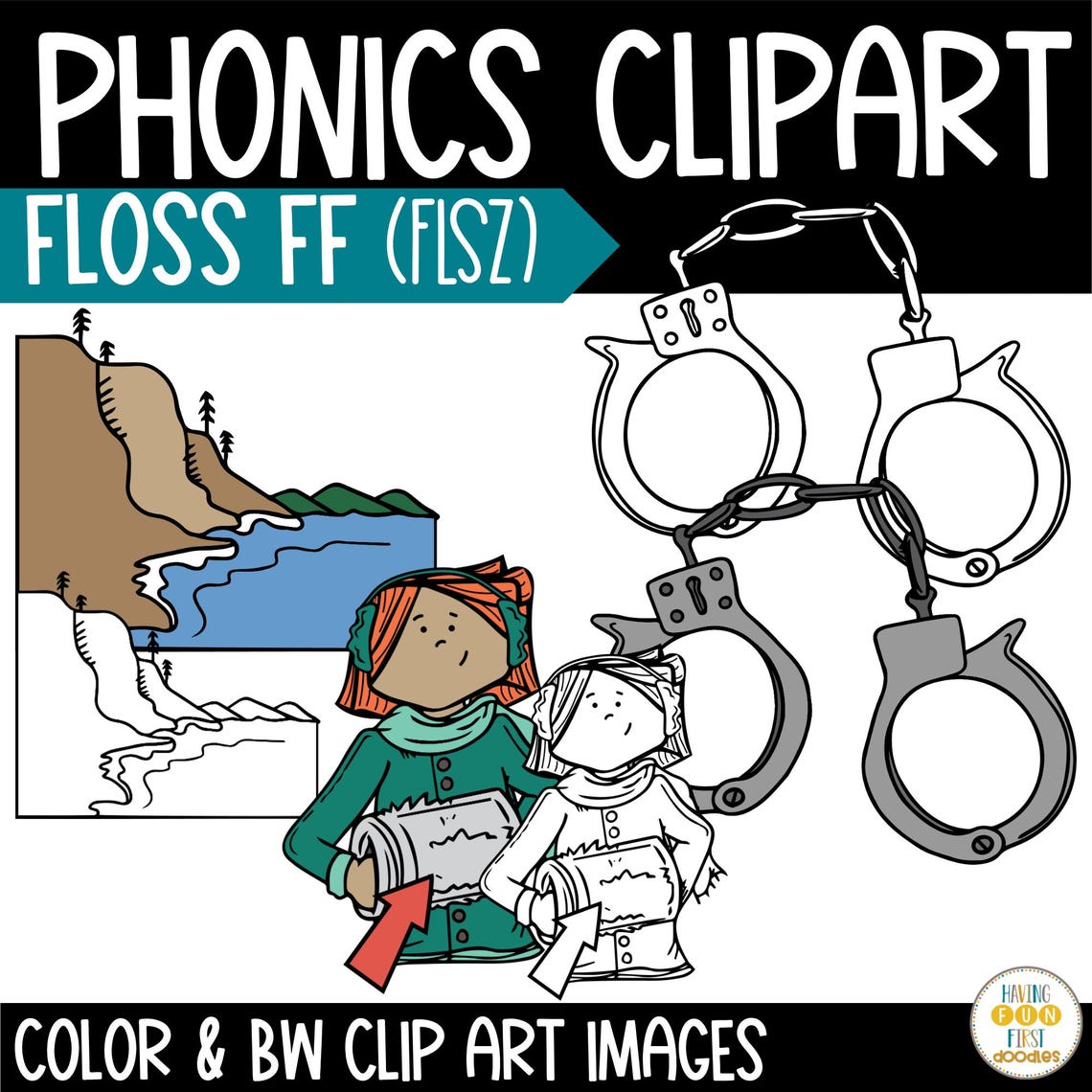 FLOSS Spelling Rule FF Words Clipart for Phonics Activities – Science ...