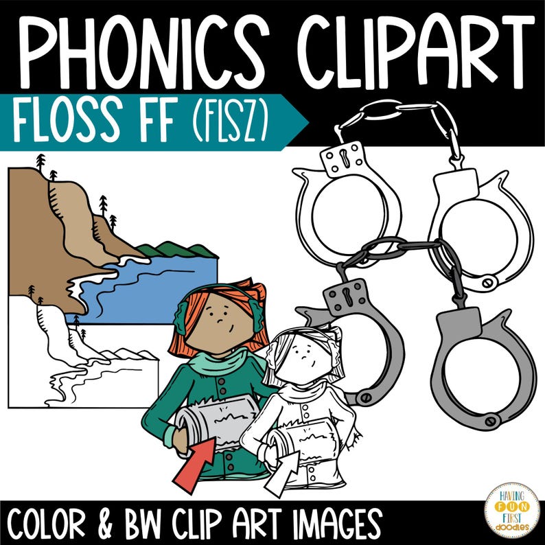 FLOSS Spelling Rule FF Words Clipart for Phonics Activities – Science ...