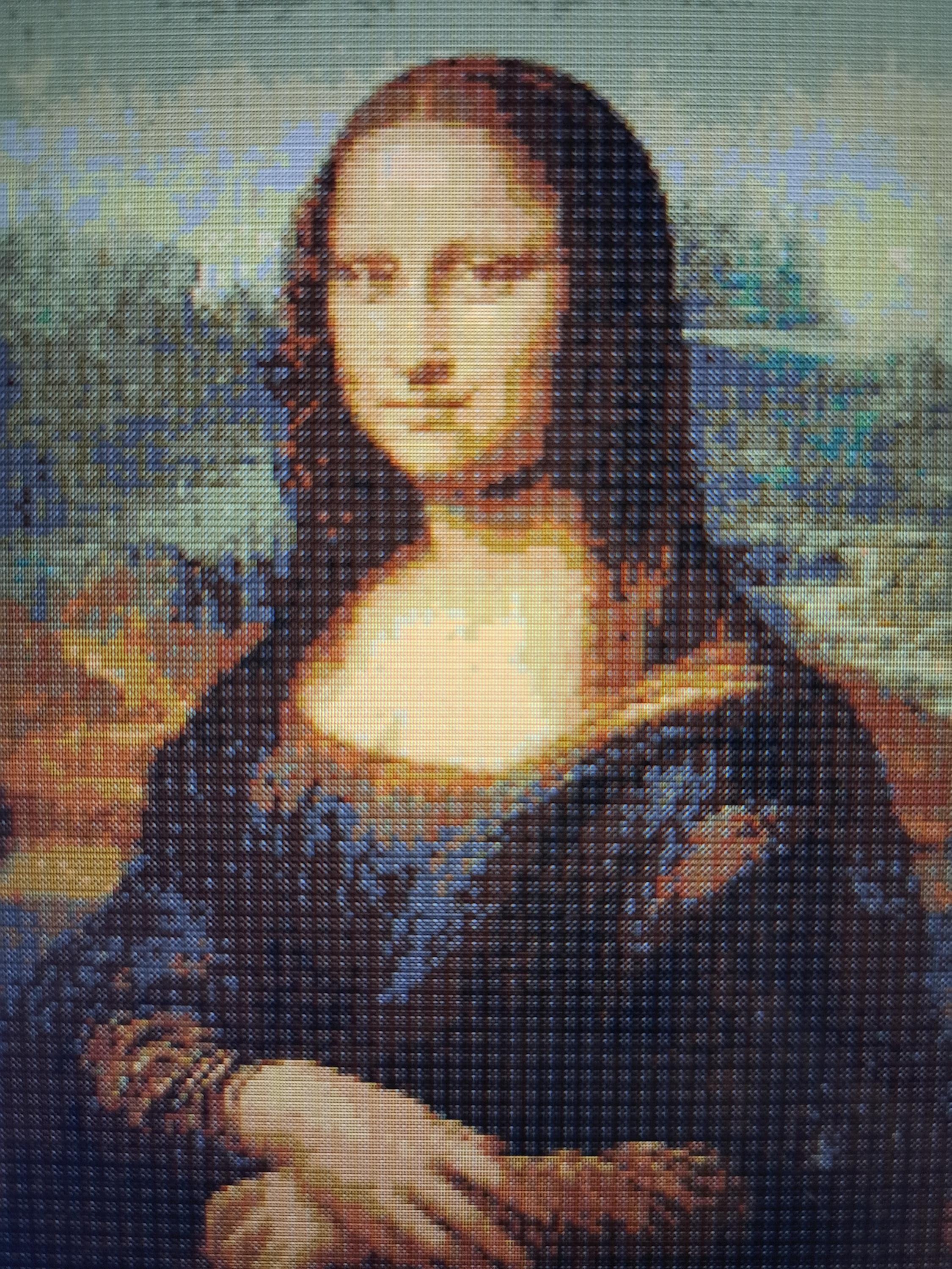 Mona Lisa Cross Stitch Pattern 134 by 200 - Etsy